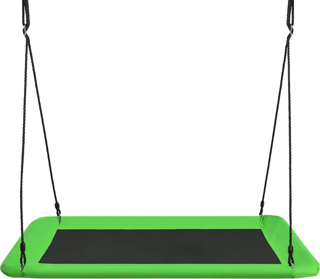 Costway Houpačka na strom hnízdo houpačka 100-180 cm nastavitelné lano vnitřní