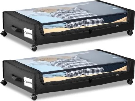 Úložný prostor pod postel s kolečky, 770 × 470 × 173 mm VEVOR