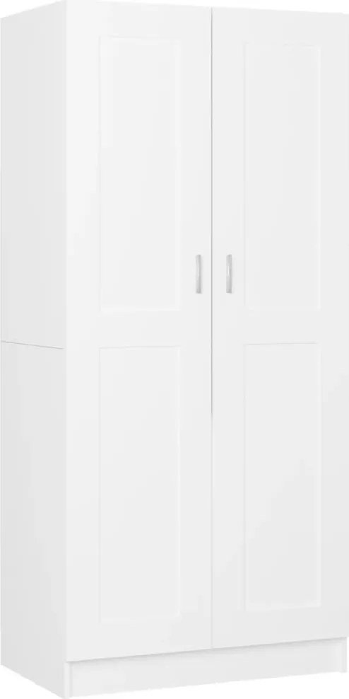 vidaXL Šatní skříň 82,5 x 51,5 x 180 cm dřevotříska [803434] Barva: bílá s vysokým leskem