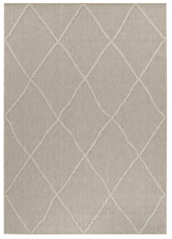 Ayyildiz, Kusový koberec Patara 4952 Beige – na ven i na doma, 140x200, béžová, chodba / předsíň