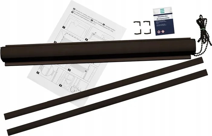 Dekodum Roleta den a noc v hnědé kazetě soft, barva látky Granát Šířka (cm): 98, Výška (cm): Balkonová (do 200 cm), Strana mechanismu: Levá