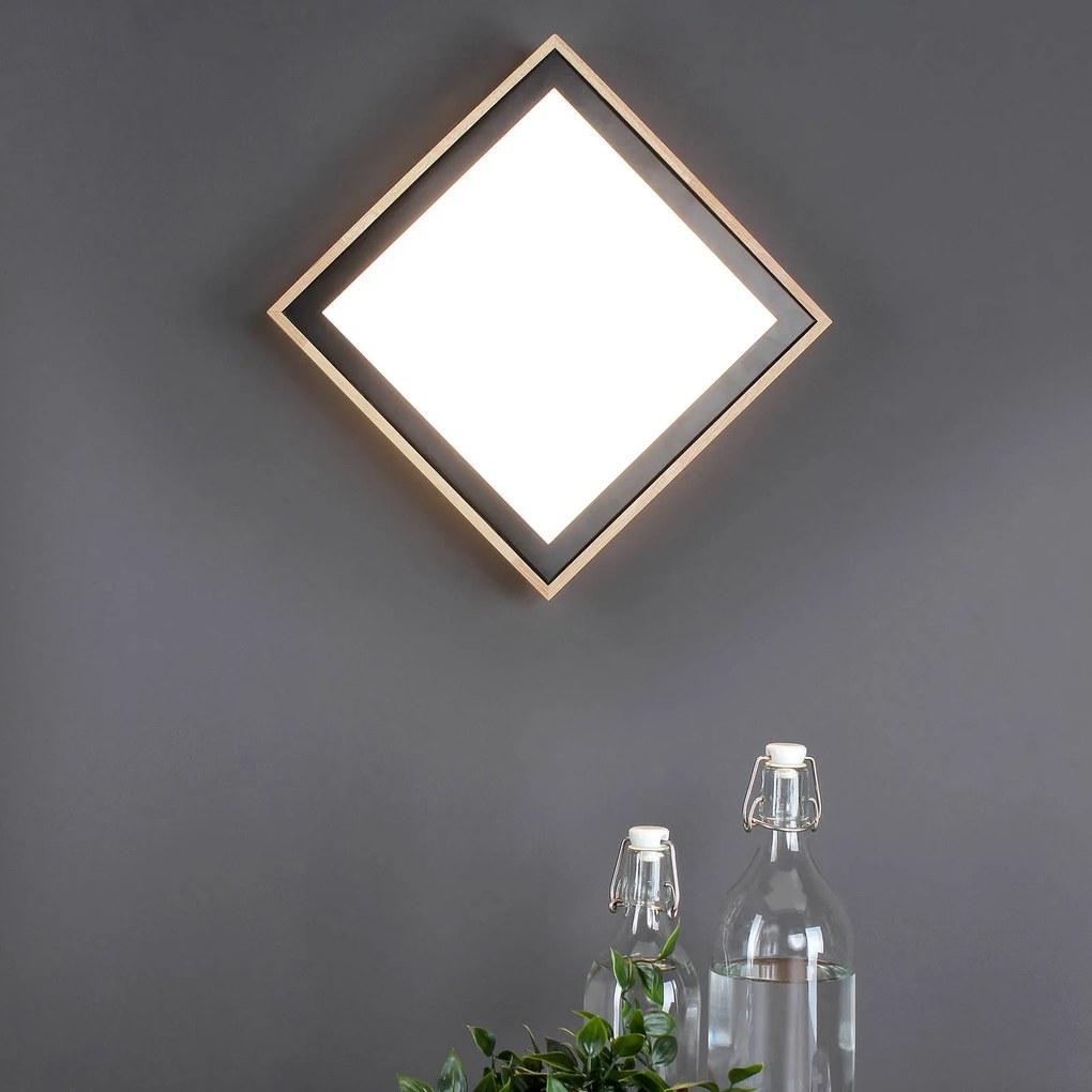 LED stropní světlo Solstar hranaté 28,5 x 28,5 cm