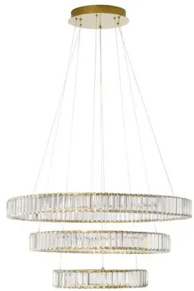 Křišťálový lustr Aurelia 92W 80 zlaté