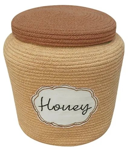 Světle hnědý látkový dětský koš na hračky ø 28x27 cm Honey Pot – Lorena Canals Biano.cz