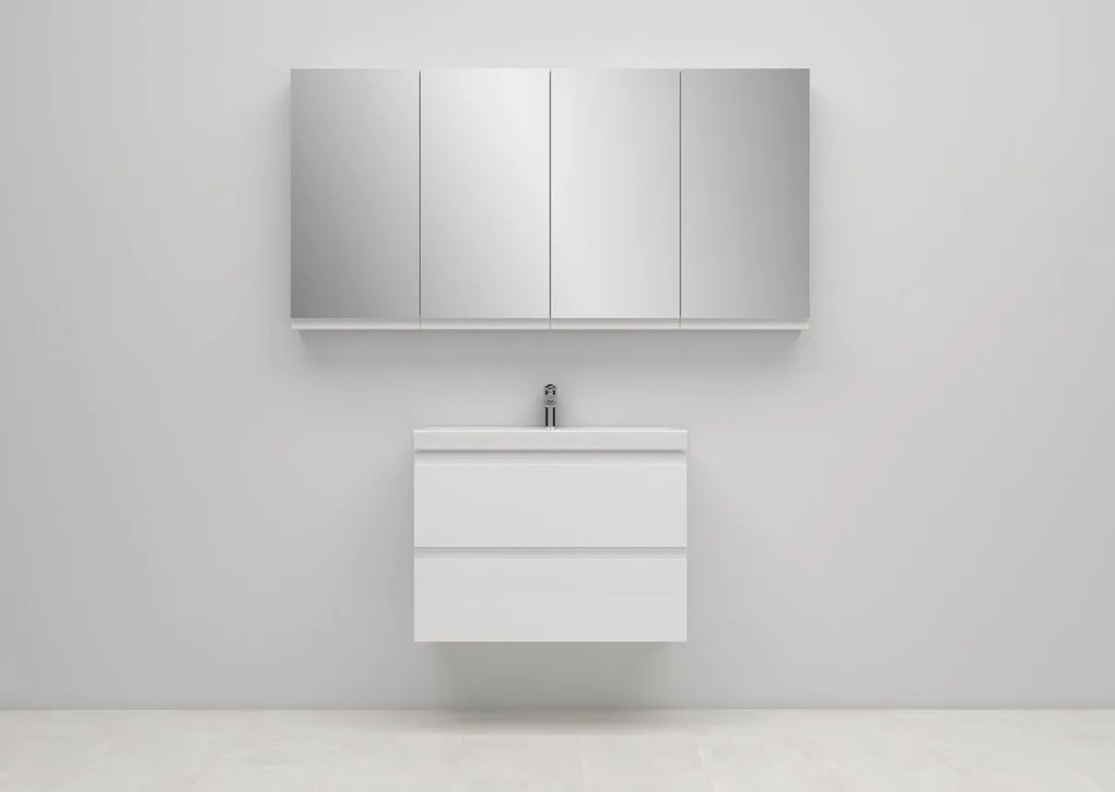 Cersanit - SET skříňka + umyvadlo, bílý lesk, Moduo 50, S801-230-DSM