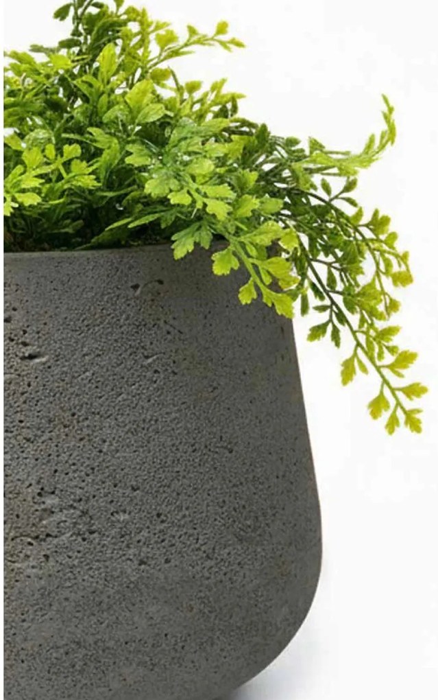 Květináč GIRAR, sklolaminát, výška 27 cm, tmavě šedá