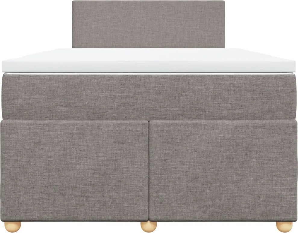 Box spring postel s matrací taupe 120x190 cm textil 3288916