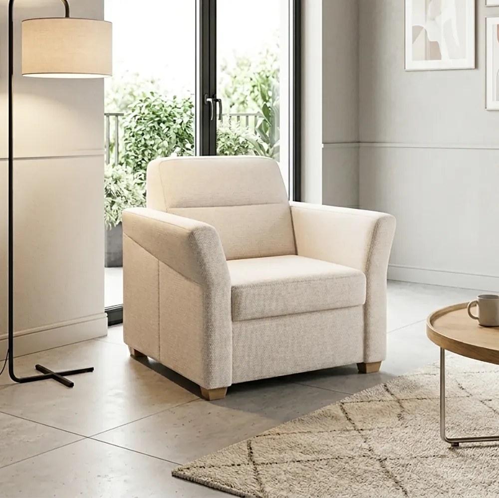 Sedací sestava LIVIA | malá sedací souprava + křeslo | 157x228 + 88 cm | rozkládací s úložným prostorem | VÝBĚR TKANIN