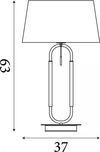 Searchlight EU41431SS Velká stolní lampa JAZZ satin & BÍLÉ SAMETOVÉ stínidlo