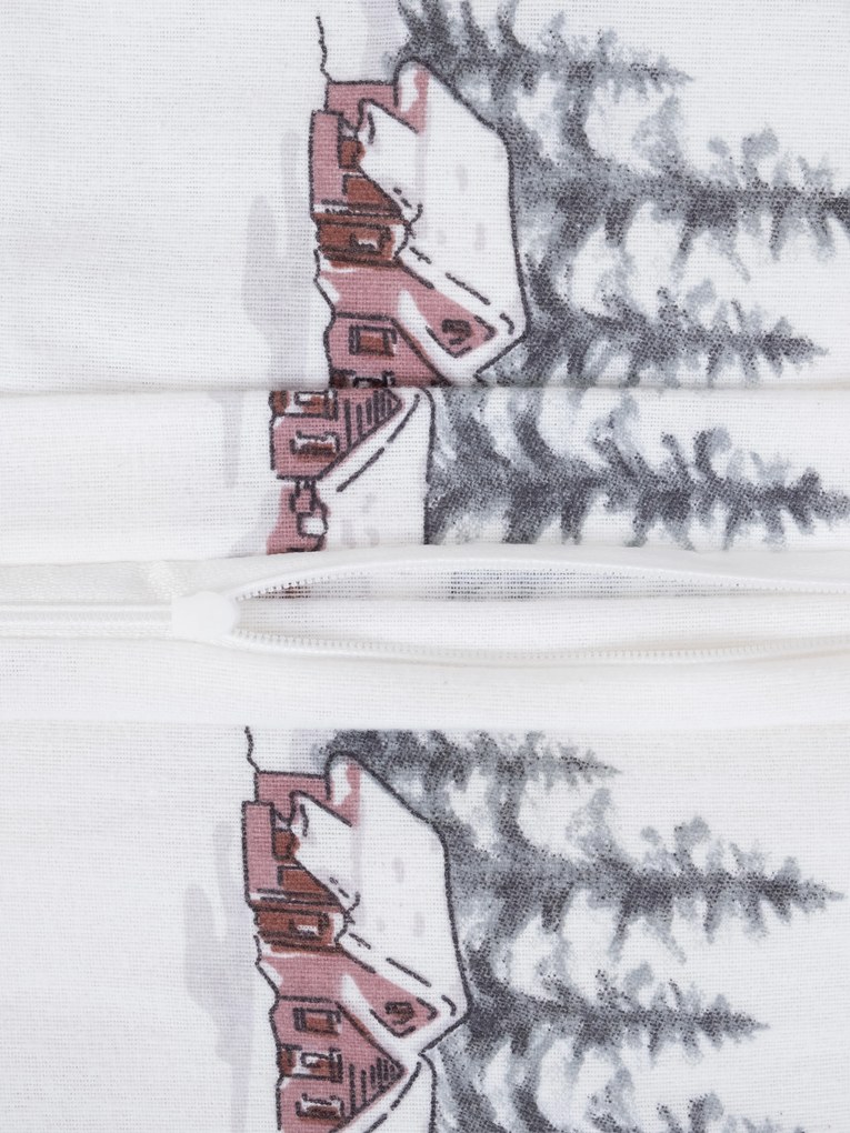 MK Lůžkoviny Flanelový povlak na polštář 40 x 60 cm - Zimní les