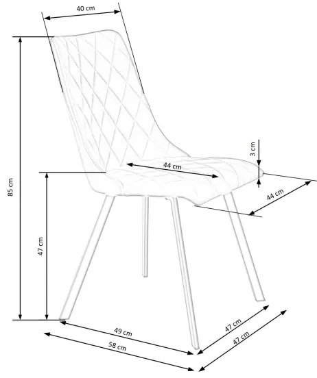 Jídelní židle RESTIVO 1 ks béžová