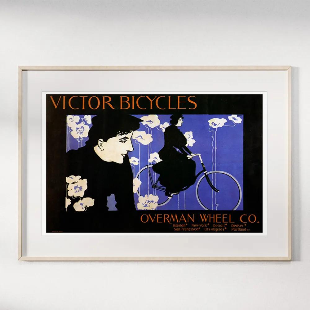 Plakát Victor Bikes, Overman Wheel CO