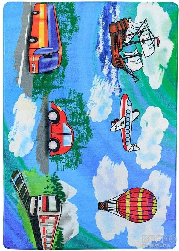 Breno Kusový koberec Kluci, 110x160 cm, Vícebarevné/Modrá Biano.cz