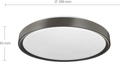 Brilagi-LED Stmív. svítidlo FANCIA LED/48W/230V 3000-6500K pr. 39 cm stříbrná+DO