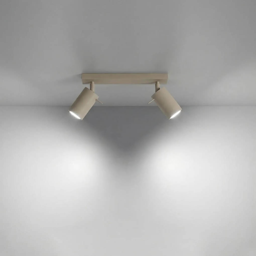Sollux Lighting Stropní svítidlo RING 2 šedobéžové