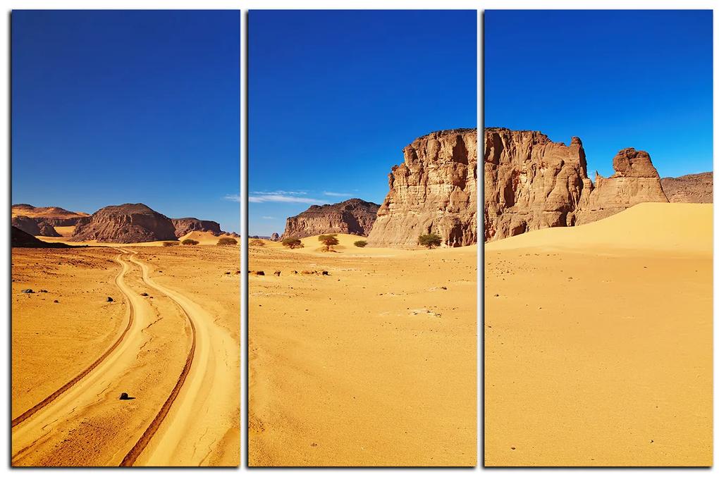 Obraz na plátně - Silnice v poušti 1129B (135x90 cm)