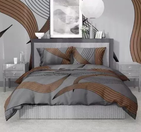 Stanex povlečení krep Gold ribbon 140x200, 70x90 cm