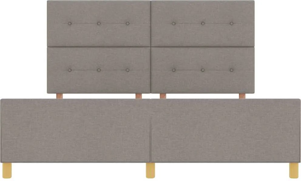 Rám postele s čelo Taupe 180 x 200 cm textil 3344750