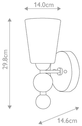 Hinkley HK-ZELDA1-PN - Nástěnné svítidlo ZELDA 1xE27/60W/230V lesklý chrom