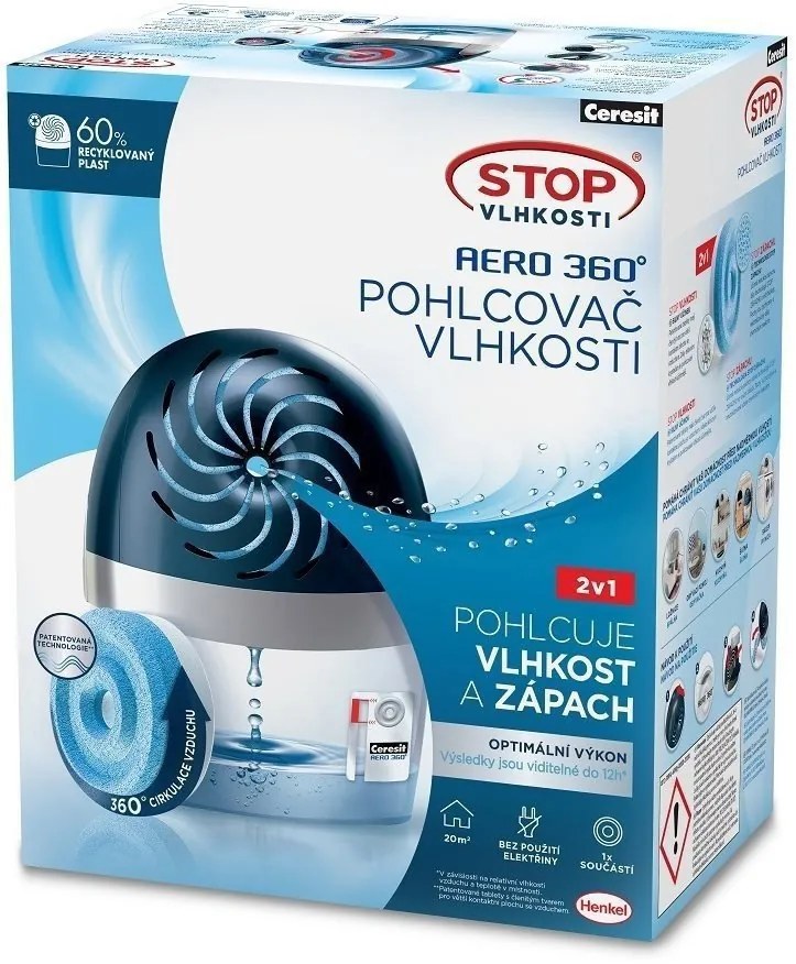 Pohlcovač vlhkosti stop vlhkosti aero 360° 450 g