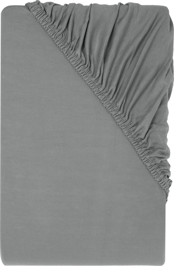 Livarno® Žerzejové napínací prostěradlo, 140–160 x 200 cm (šedá)