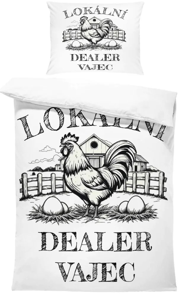 Povlečení Lokální dealer vajec (Rozměr : 1x150/200 + 1x60/50)