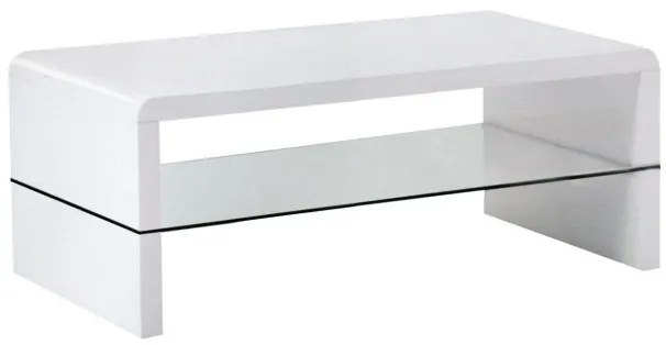 Konferenční stolek, bílá extra vysoký lesk HG, HAGY 0000188125 Tempo Kondela