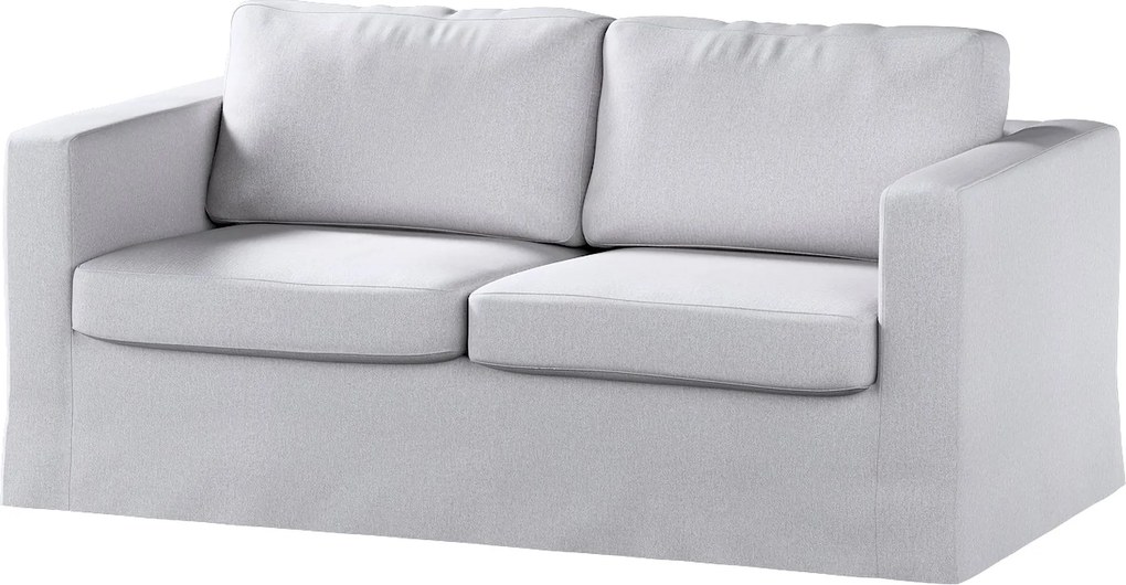 Potah na pohovku IKEA Karlstad 2-místná , nerozkládací, dlouhý barva šedá látka pletený vzor