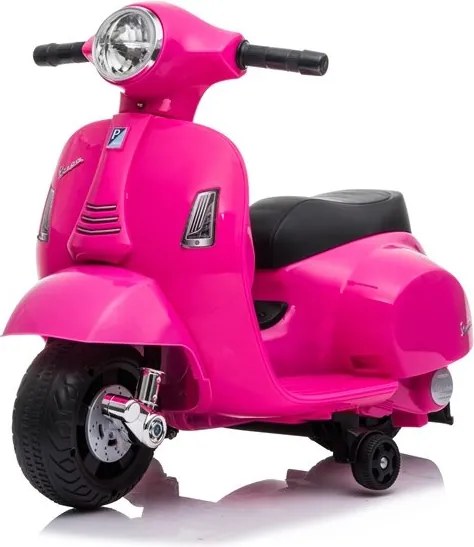 LEAN CARS Elektrický skútr Vespa GTS 300 Mini růžový