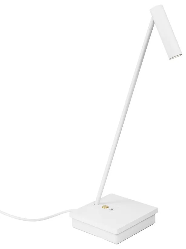 Stolní lampička s možností nabíjení telefonu E-lamp  Stolní lampička s nabíjením telefonu E-lamp Table Barva: Bílá, Varianta: Pouze se vstupem pro…