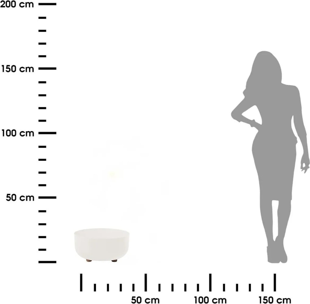 PLASTOVÝ KVĚTINÁČ TERRA 30X14,5 CM BÍLÁ