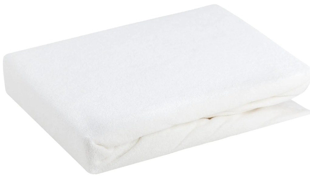 ELASTICKÉ FROTÉ PROSTĚRADLO S GUMOU 200X220 CM, VÝŠKA 20 CM KRÉMOVÁ