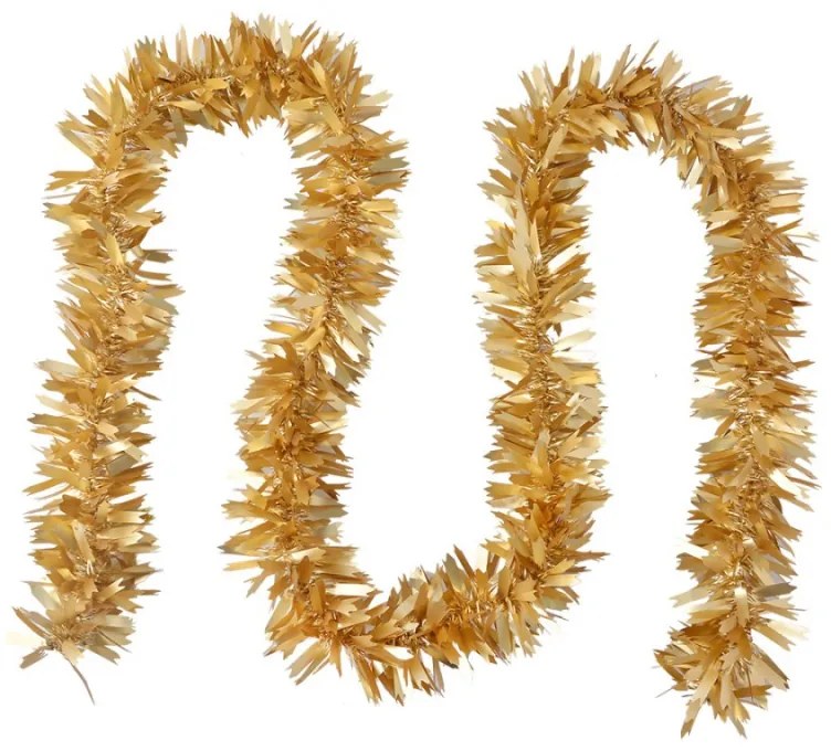 Zlatý vánoční řetěz na stromeček Marque – 200 cm