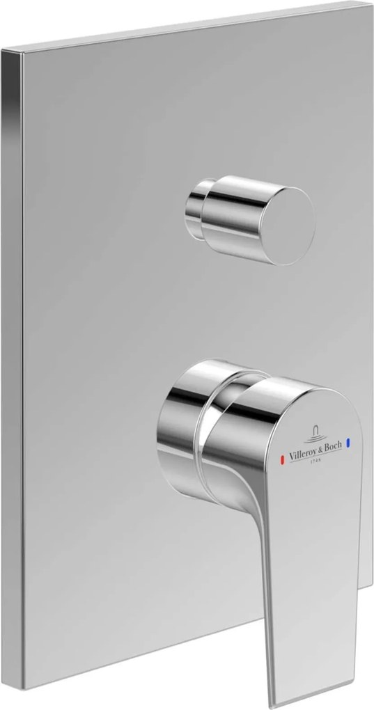 Villeroy & Boch Liberty - Baterie pod omítku pro 2 spotřebiče, chrom TVS10700500061