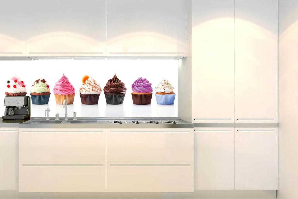 DIMEX | Fototapeta do kuchyně Cupcaky KI-180-232 | 180 x 60 cm | vícebarevná