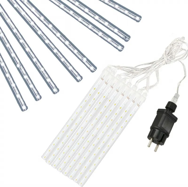 LED rampouchy 8ks - 7,2m, 288LED, IP44, studená bílá