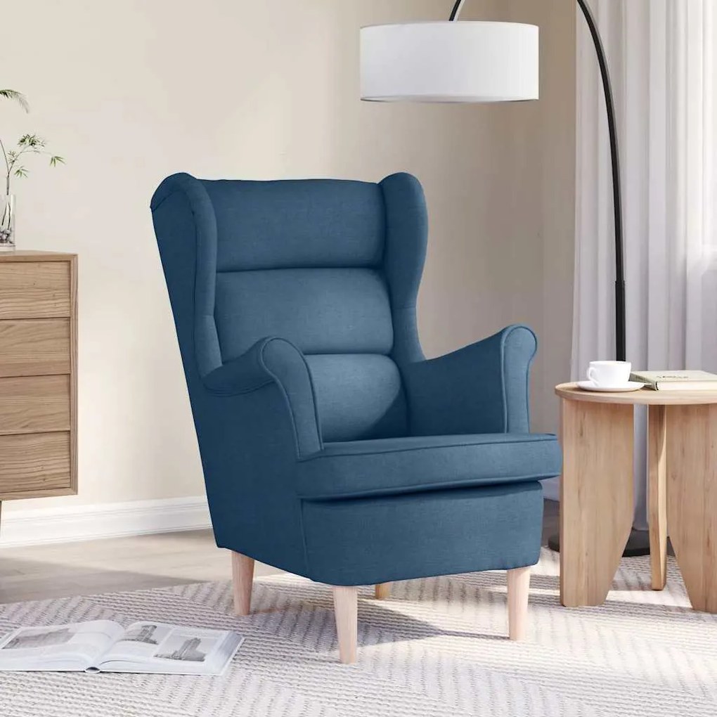 vidaXL Křeslo 74 x 84 x 100 cm textil [4016905] Barva: Modrá