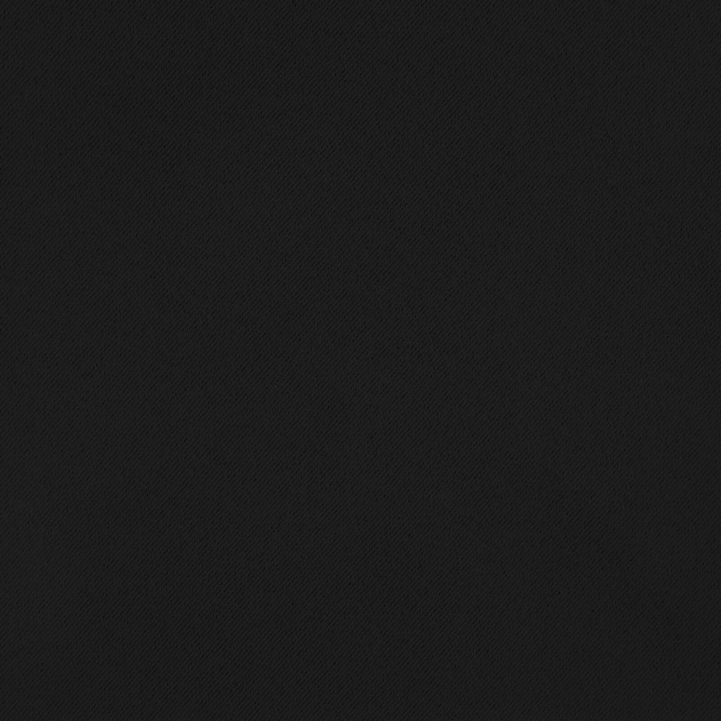 ZATEMŇOVACÍ ZÁVĚS NA KROUŽCÍCH ADLEY 135X250 CM ČERNÝ