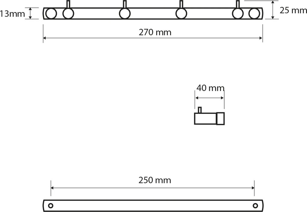 Sapho Sapho, X-ROUND E čtyřháček, chrom, XR204
