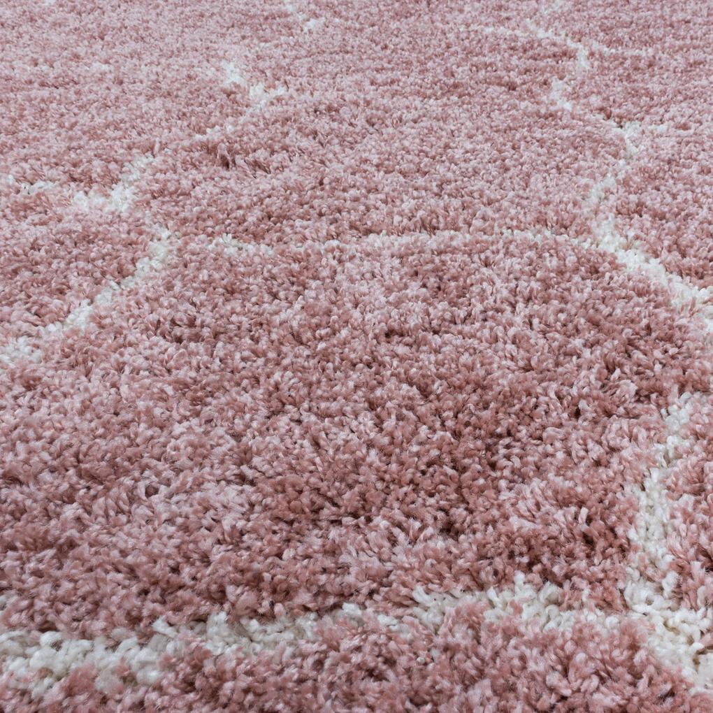Ayyildiz Kusový koberec SALSA 3201, Růžová Rozměr koberce: 80 x 250 cm