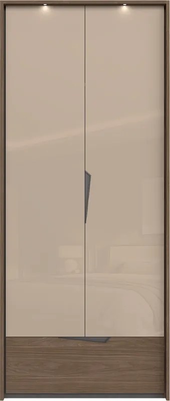 Šatní skříň P21B/LF s osvětlením - 97 × 226 × 60 cm