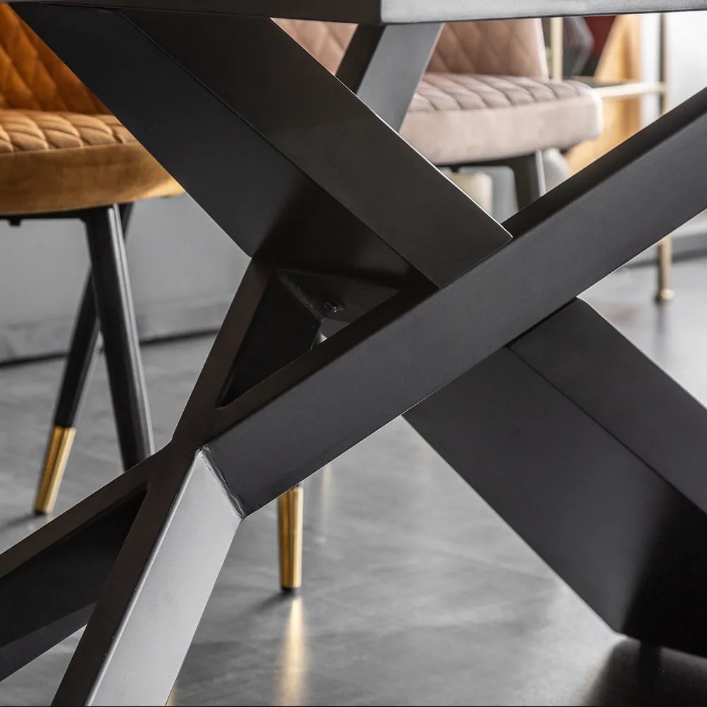 Massive home | Rozkládací jídelní stůl Euphoria tmavý mramorový design