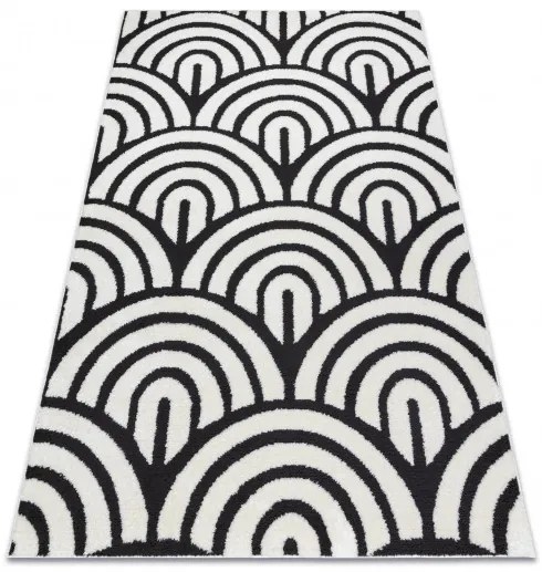 Dywany Łuszczów, Kusový koberec Mode 8629 cream/black, 120x170, bílá, černobílá, kancelář