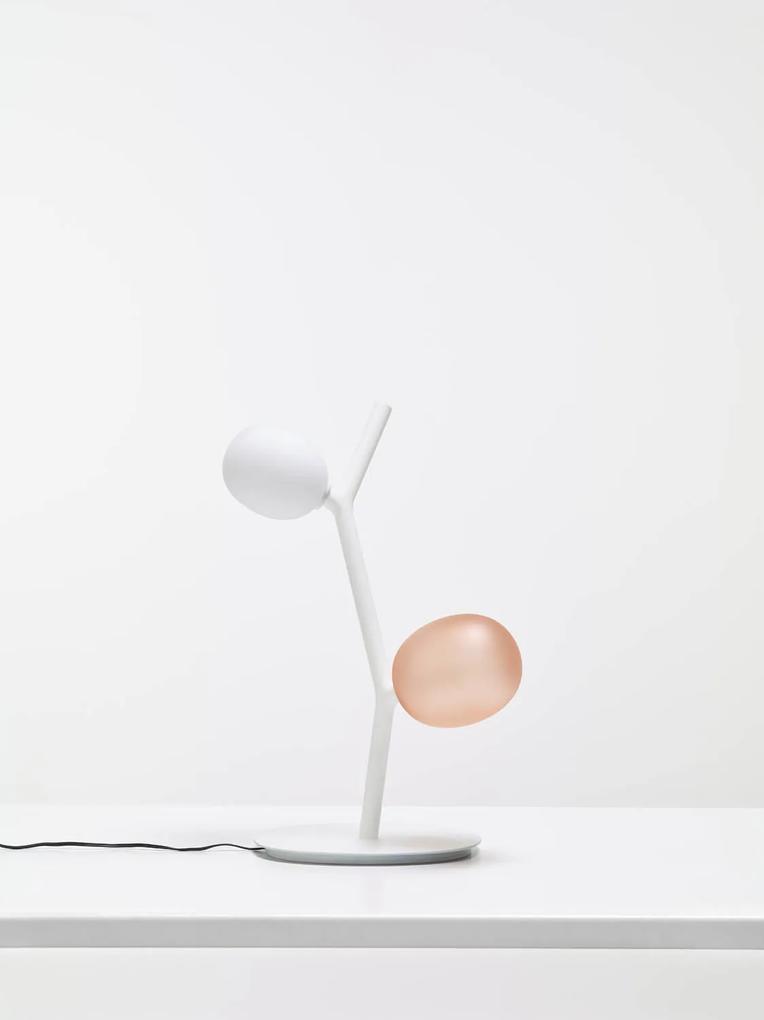 Brokis Ivy Table skleněná stolní lampa Barva: Růžová, Barva kování: Antracit