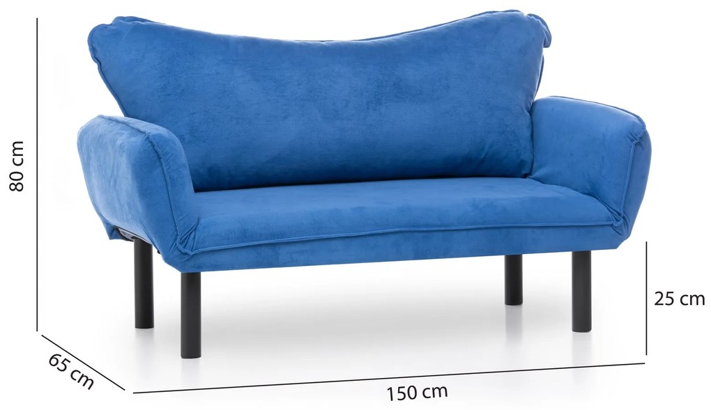 Atelier del Sofa 2-místná pohovka Chatto - Blue, Modrá