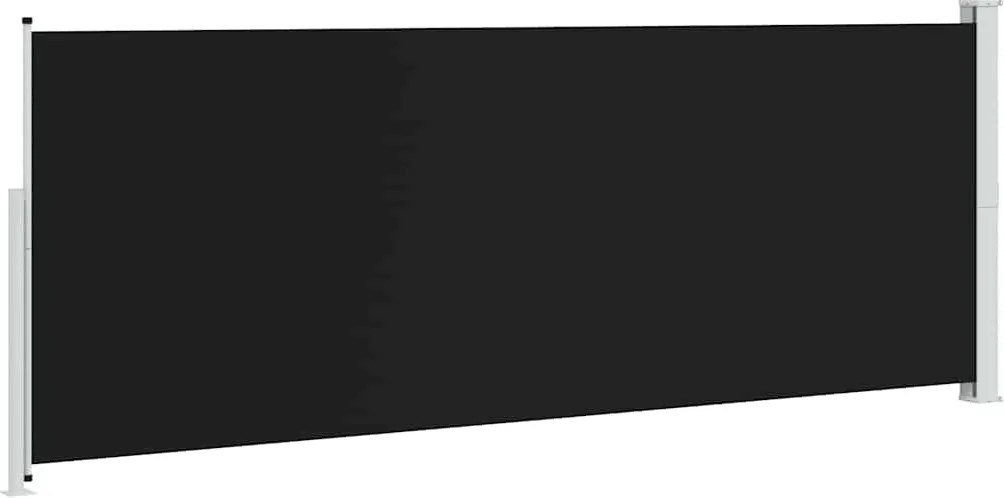 Zatahovací boční markýza 180 x 514 cm černá 313405