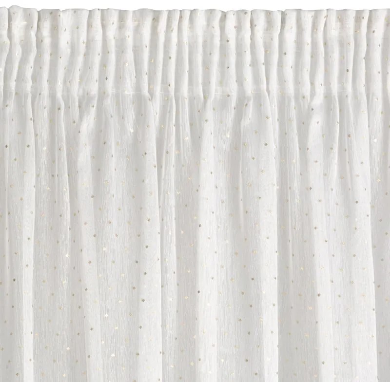 Bílá záclona na pásce SIBEL 400x250 cm