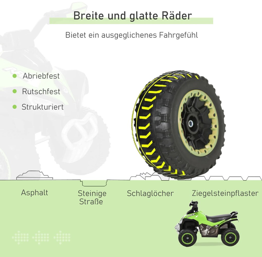 HOMCOM Dětské auto na klouzání, šlapací auto s nožičkami, dětské auto na klouzání, dětské vozidlo pro 18-36 měsíců, světlo, hudba, zelené, 67,5 x 38 …