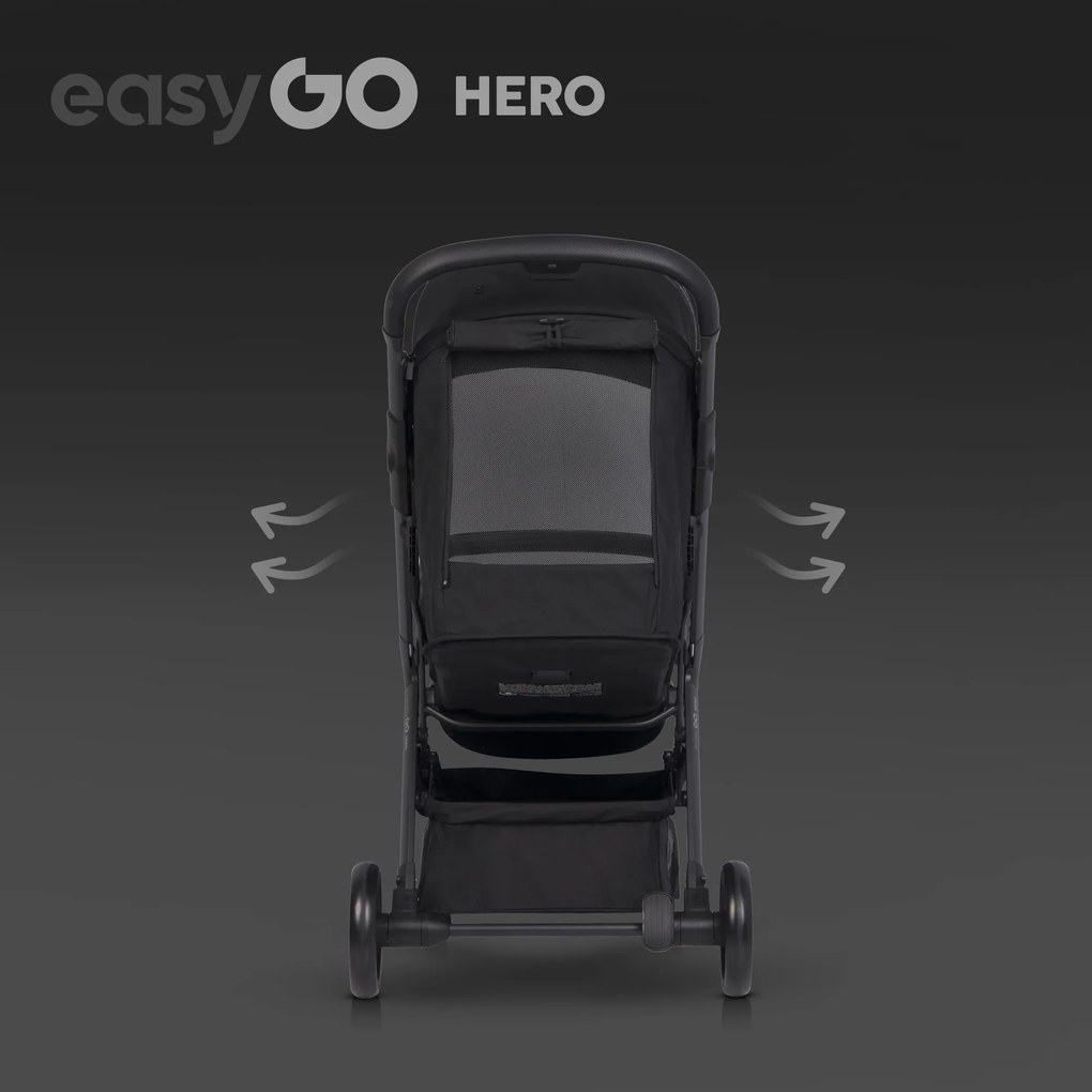 Sportovní kočárek EasyGo Hero Ebony Black