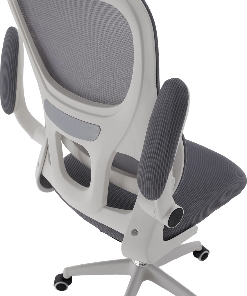 Ergonomická kancelářská židle IMPERIAL - šedá síťovina